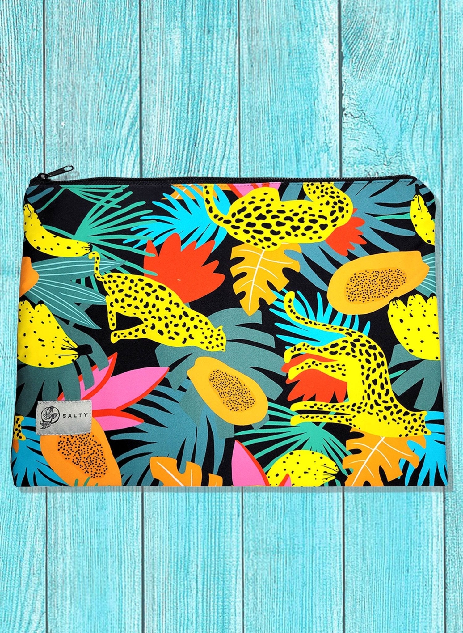 Bikini Zipper Pouch Travel Swim Bag | Tossed Fruit | Salty Mermaid ...